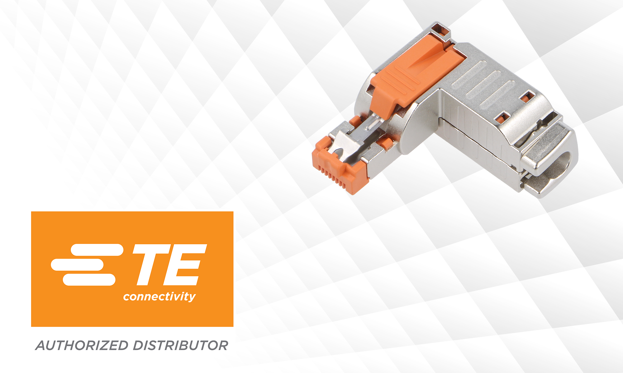 Beznástrojové konektory RJ45 značky TE Connectivity | Elektronické súčiastky. Distribútor a e ...