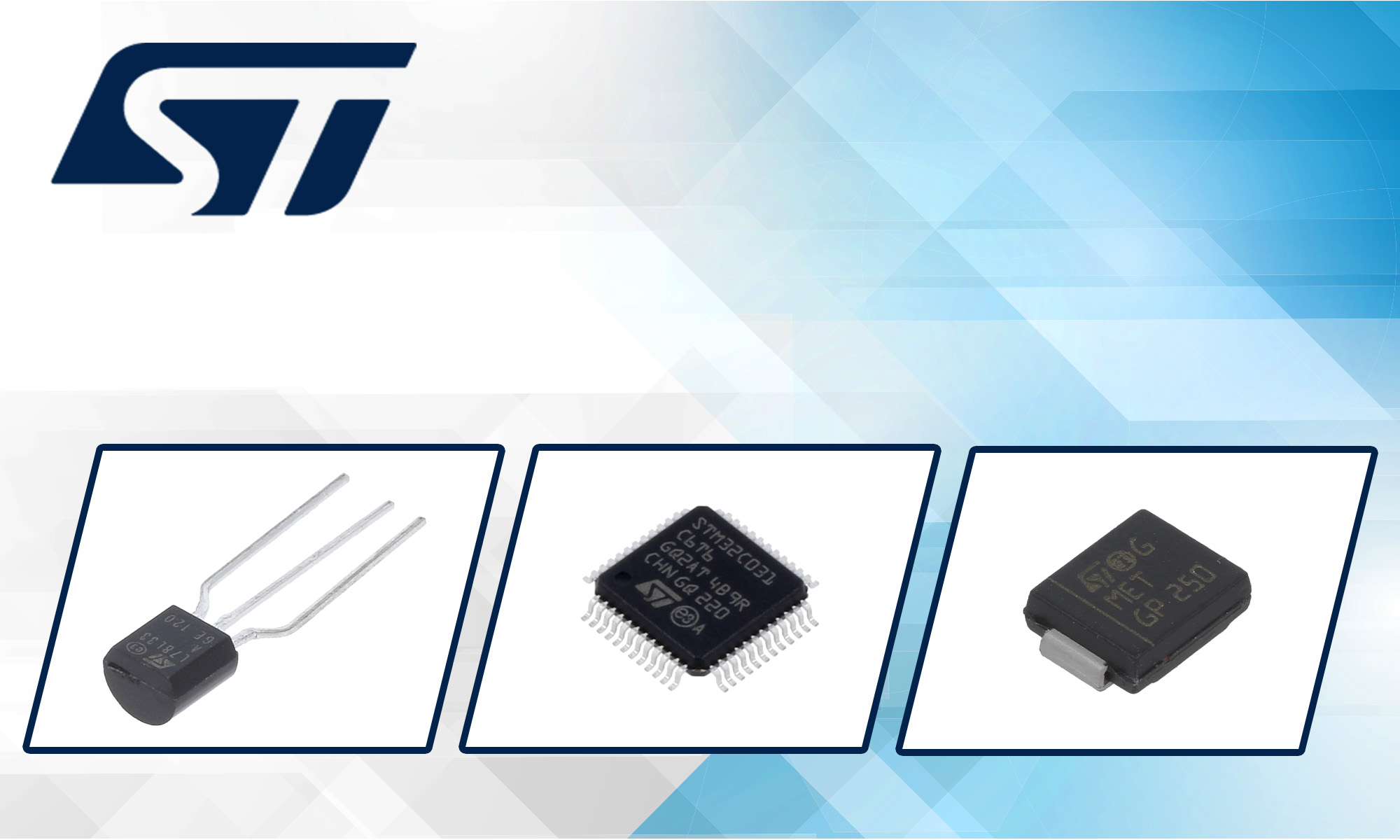 Microcontrollers and components offered by STMicroelectronics ...