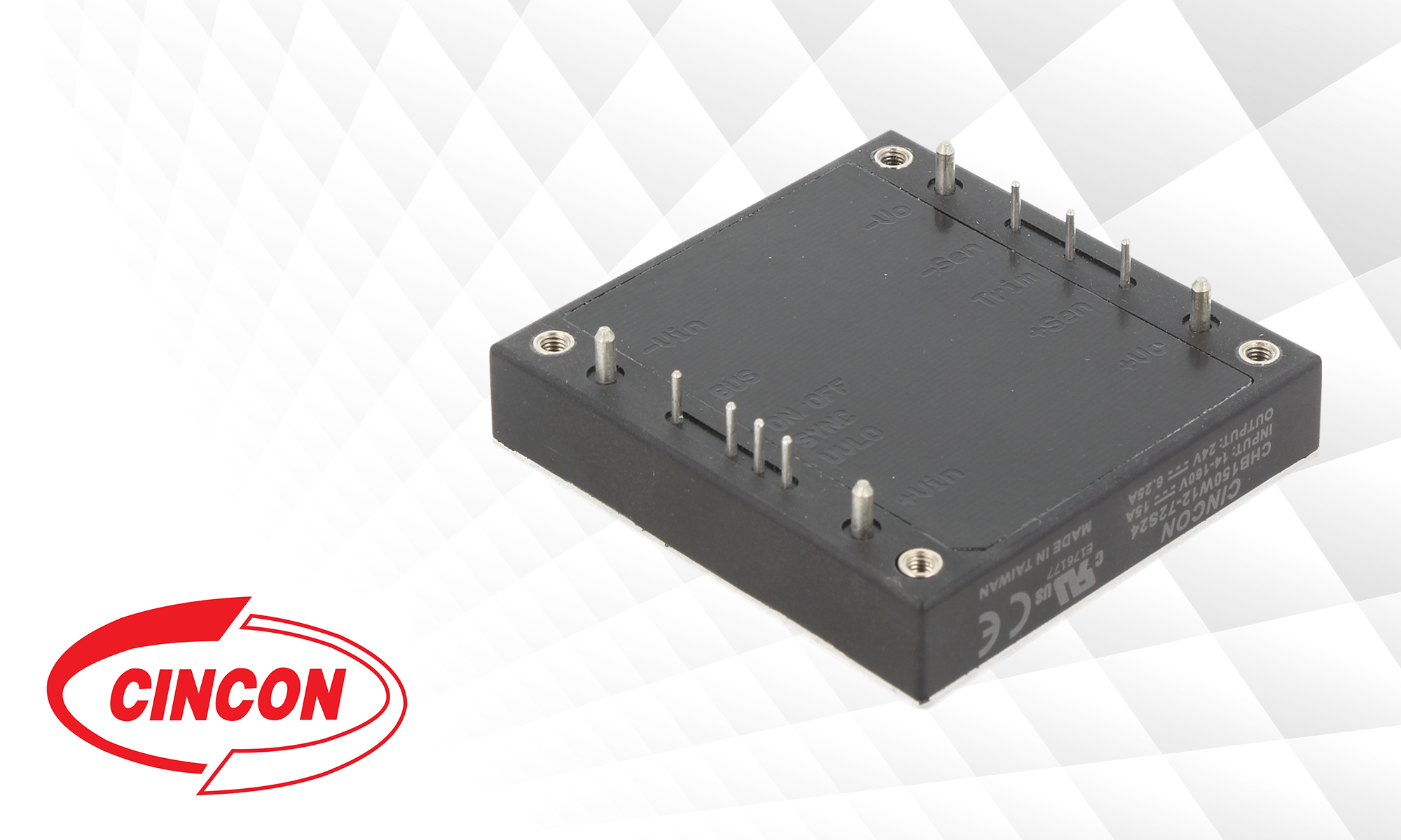 CHB series of DC/DC converters by CINCON | Electronic components. Distributor, online shop ...