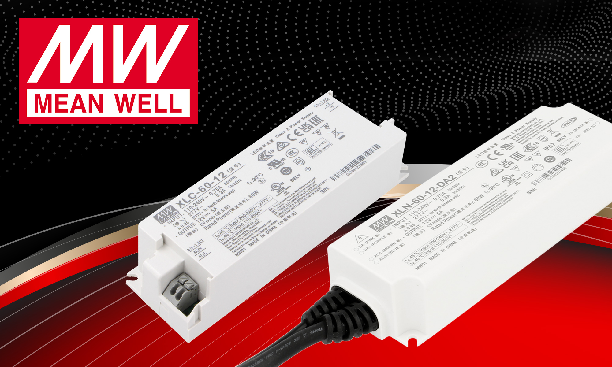 Controladores LED de las series XLC y XLN de la marca Mean Well ...