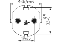 Power Plugs and Sockets: drawings | Electronic components. Distributor ...