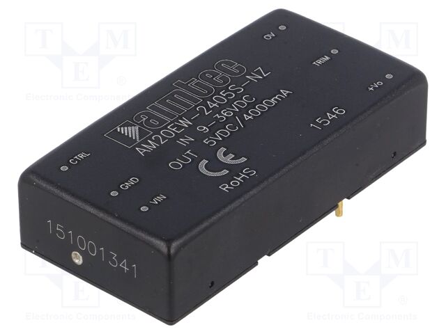 AM20EW-2405S-NZ AIMTEC - Converter: DC/DC | 20W; Uin: 9÷36VDC; Uout ... AM20EW-2405S-NZ AIMTEC - Converter: DC/DC | 20W; Uin: 9÷36VDC; Uout ...