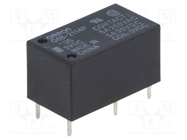 G6b 2114p Us 5vdc Omron Electronic Components Relay Electromagnetic