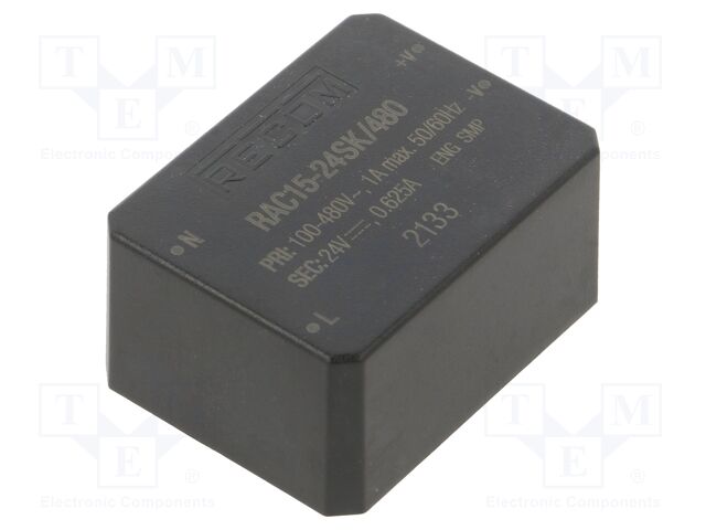 RAC15-24SK/480 RECOM - Converter: AC/DC | 15W; 85÷528VAC; Usup: 120÷ ... RAC15-24SK/480 RECOM - Converter: AC/DC | 15W; 85÷528VAC; Usup: 120÷ ...
