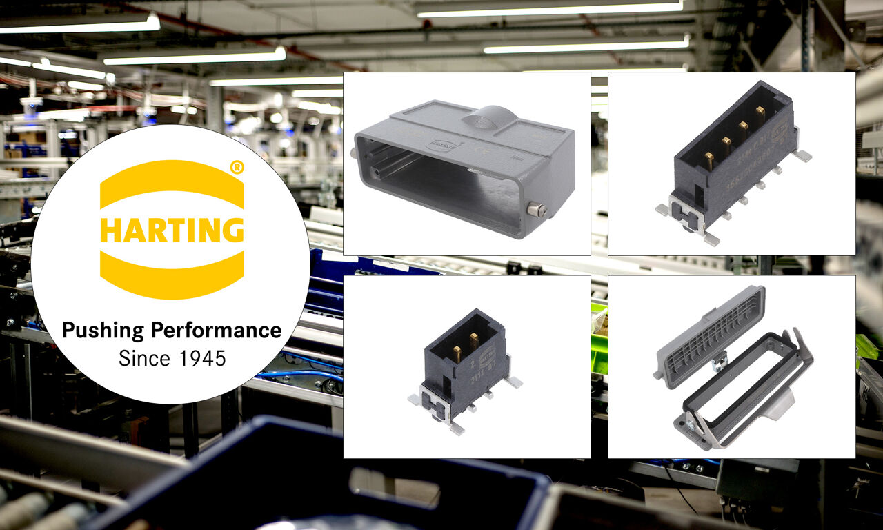 Enlarged industrial and PCB connectors from HARTING | Electronic ...
