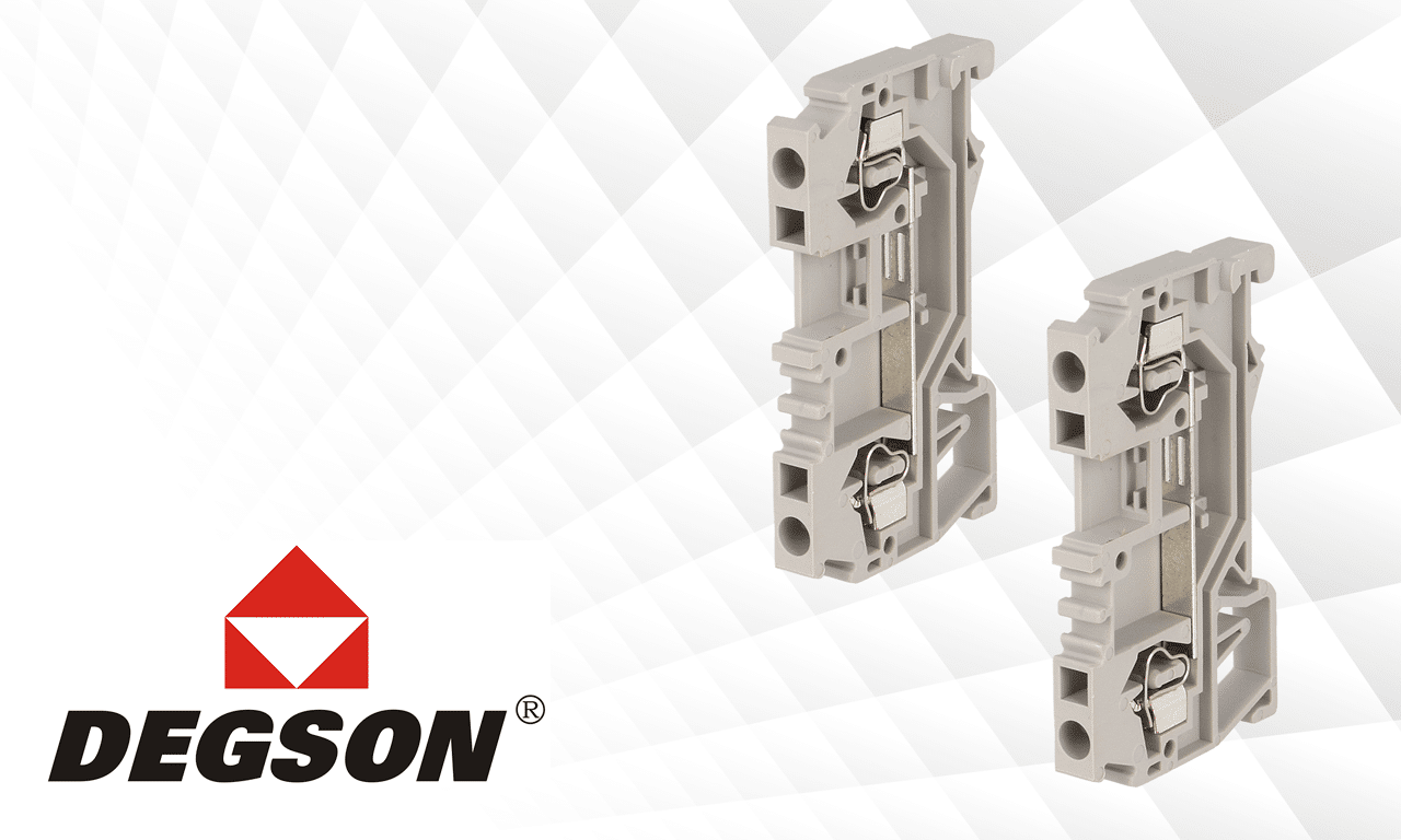 Universal rail-mounted terminal blocks by Degson | Electronic ...