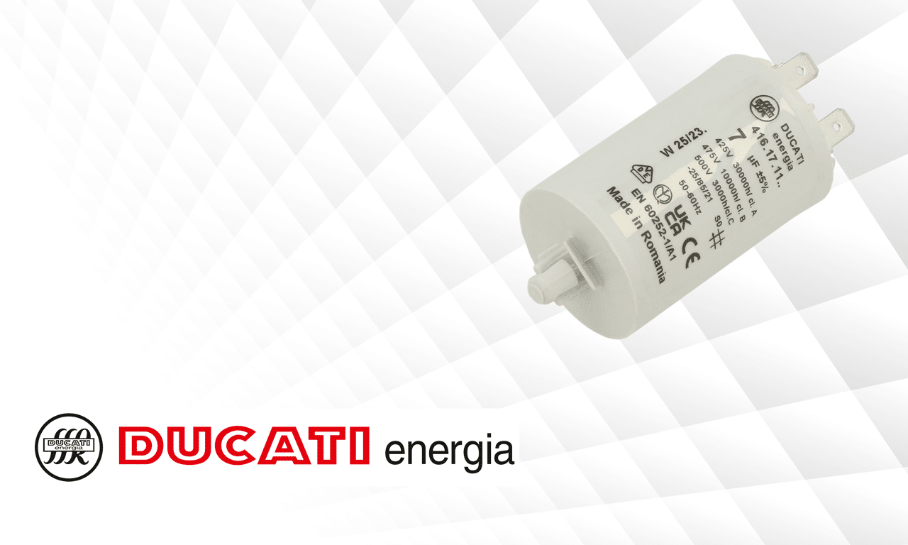 Motor capacitors by DUCATI Energia | Transfer Multisort Elektronik