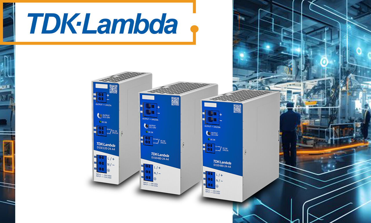 Alimentations AC/DC D1SE sur rail DIN de TDK-Lambda | Composants électroniques. Distributeur et ...