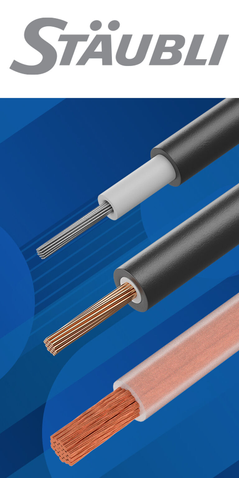 Stäubli FlexiPlast-E, FlexiVolt-2V, and Flex-Sol-Evo-DX Cables ...