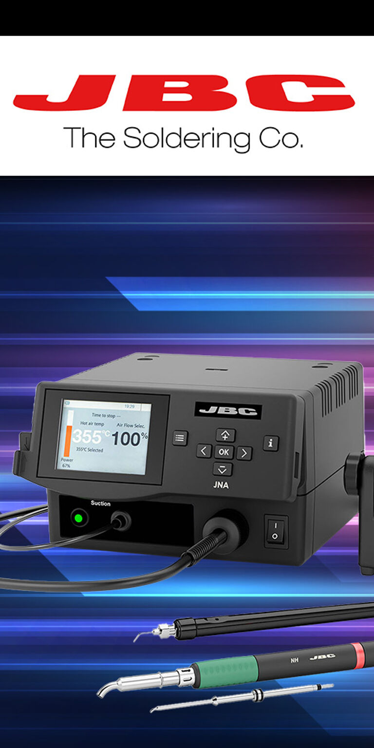 New soldering stations by JBC Tools | Transfer Multisort Elektronik Ireland