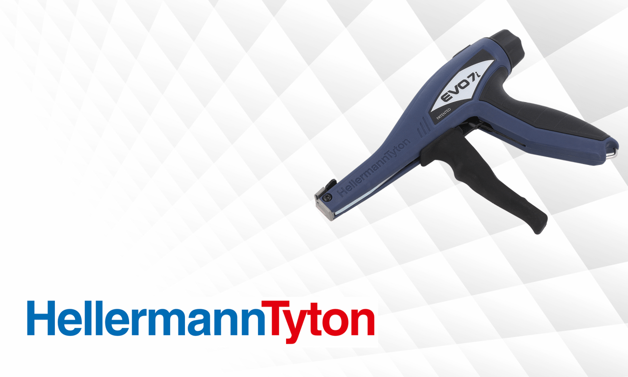 EVO7i cable tie gun from HellermannTyton | Electronic components. Distributor, online shop ...
