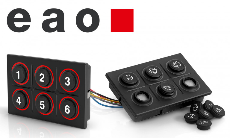 EAO customisable keypads from the 09 series | Electronic components ...